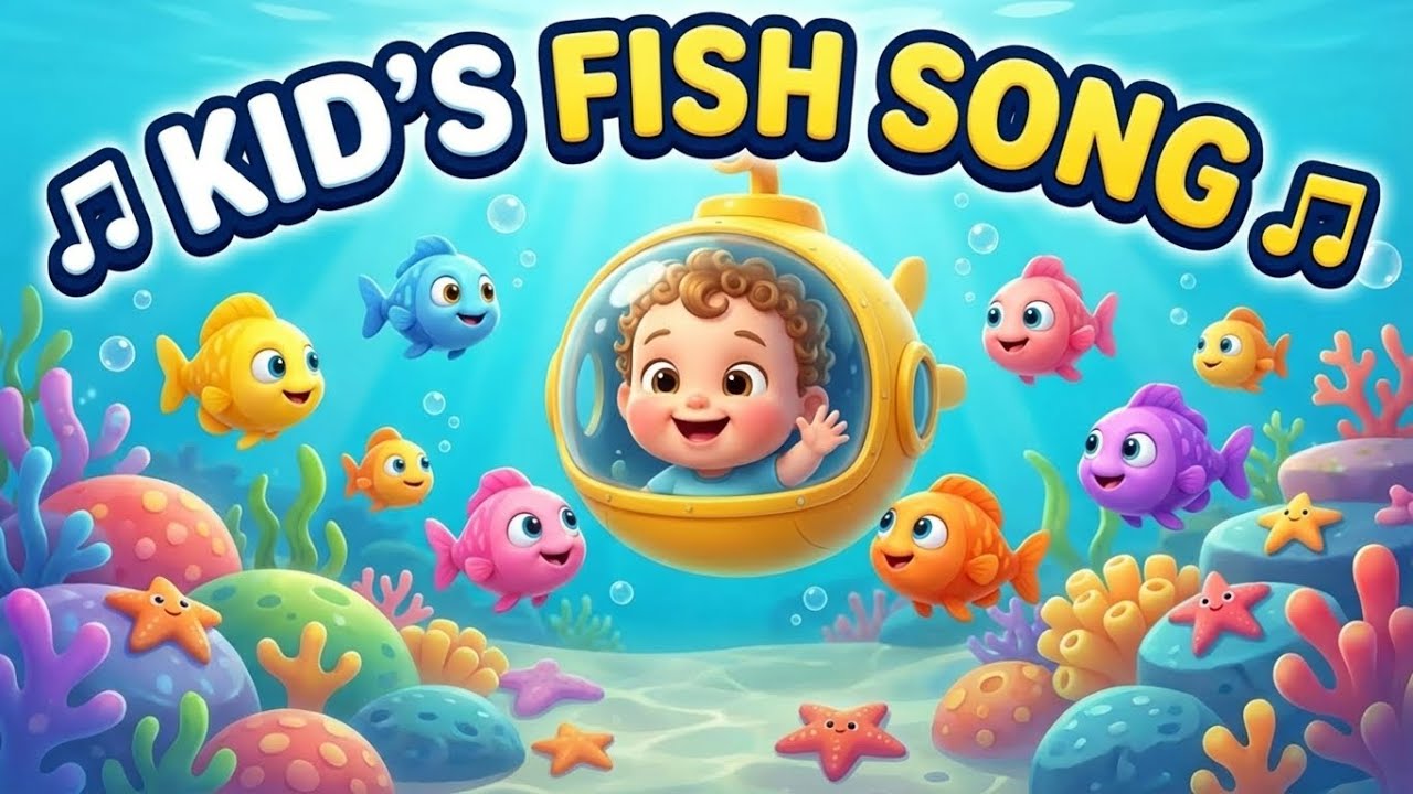 Kid's Fish Song | Fish Song for Children's | Children's Fish Song ...