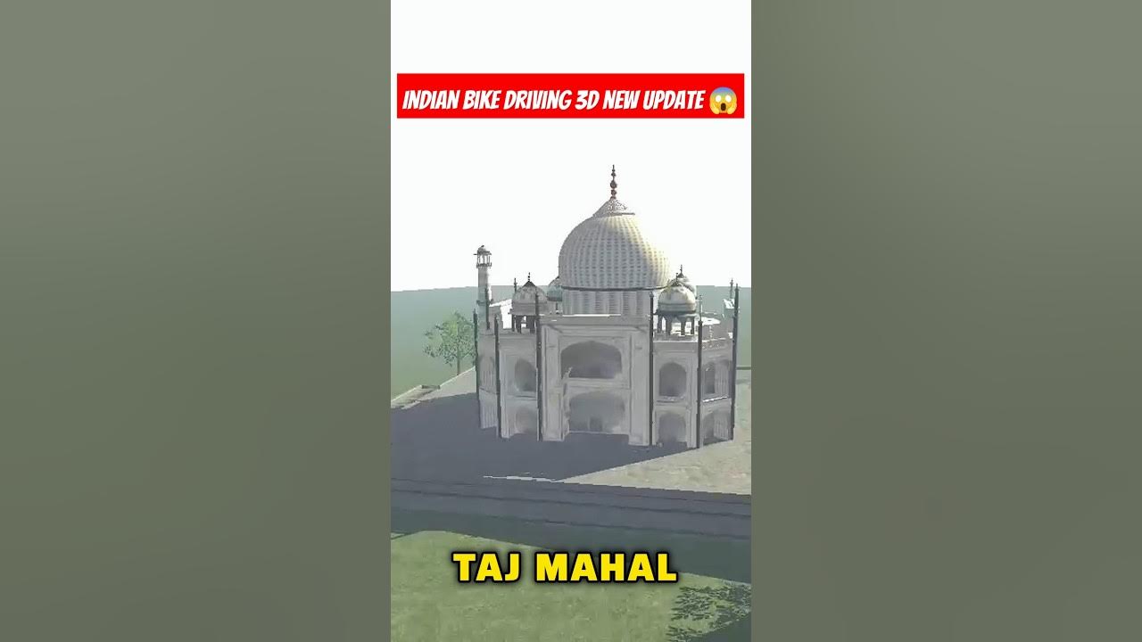 Taj Mahal in Indian bike driving 3d 😱//new latest update 😱//Taj mahal ...