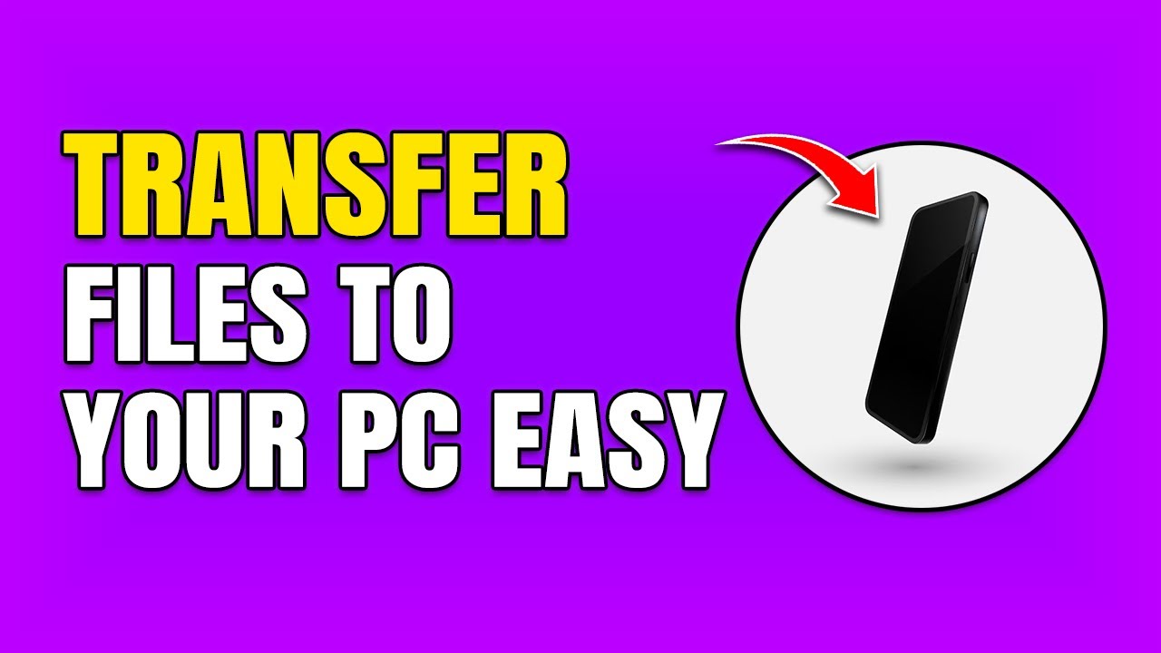 How To Transfer Files From Mobile To PC Without Cable - YouTube