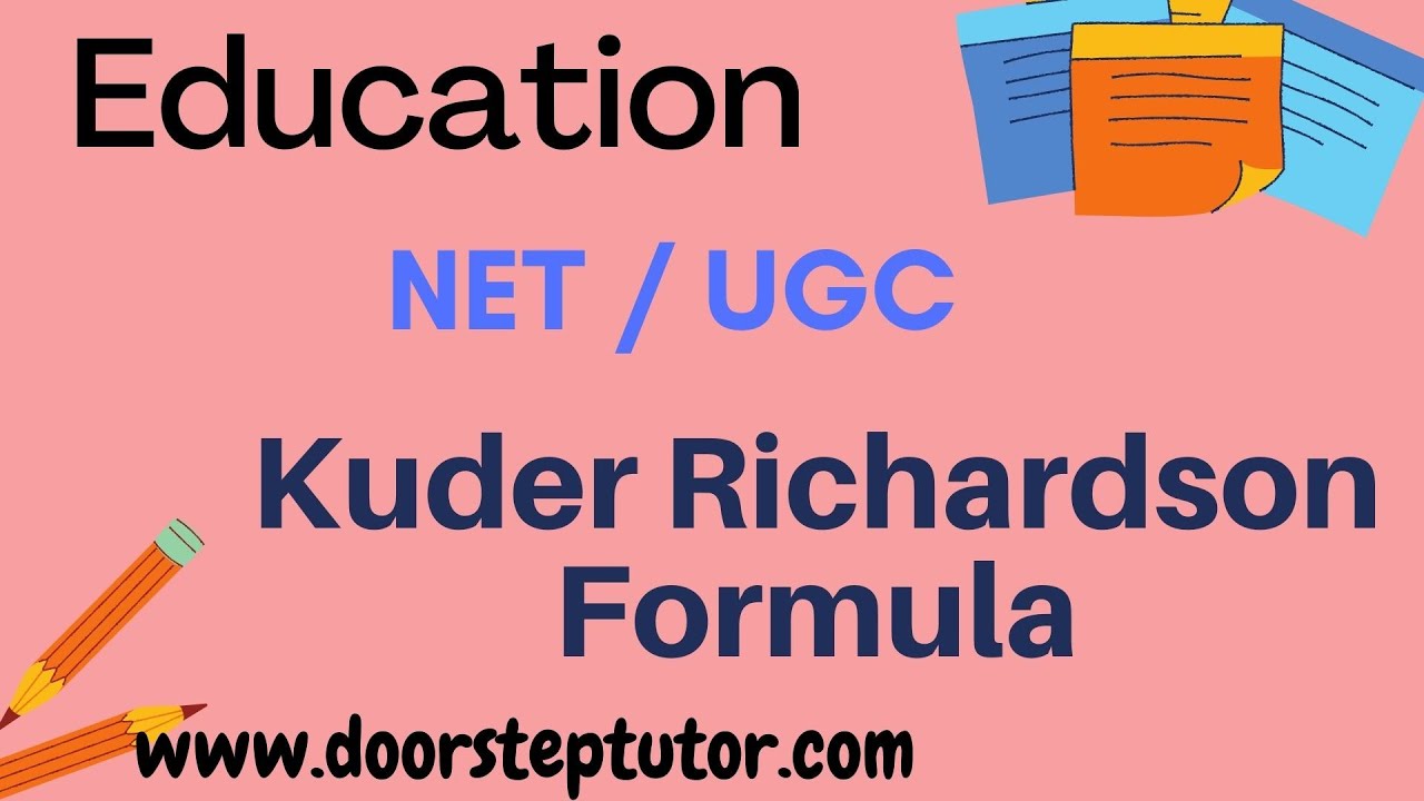 Kuder Richardson Formula: Part of Complete Video Course @ doorsteptutor ...