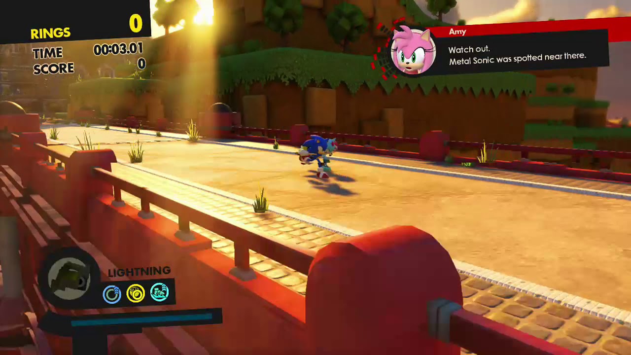 Sonic Forces Stage 19 Red Gate Bridge (💝Crystal The Hedgehog💝) - YouTube