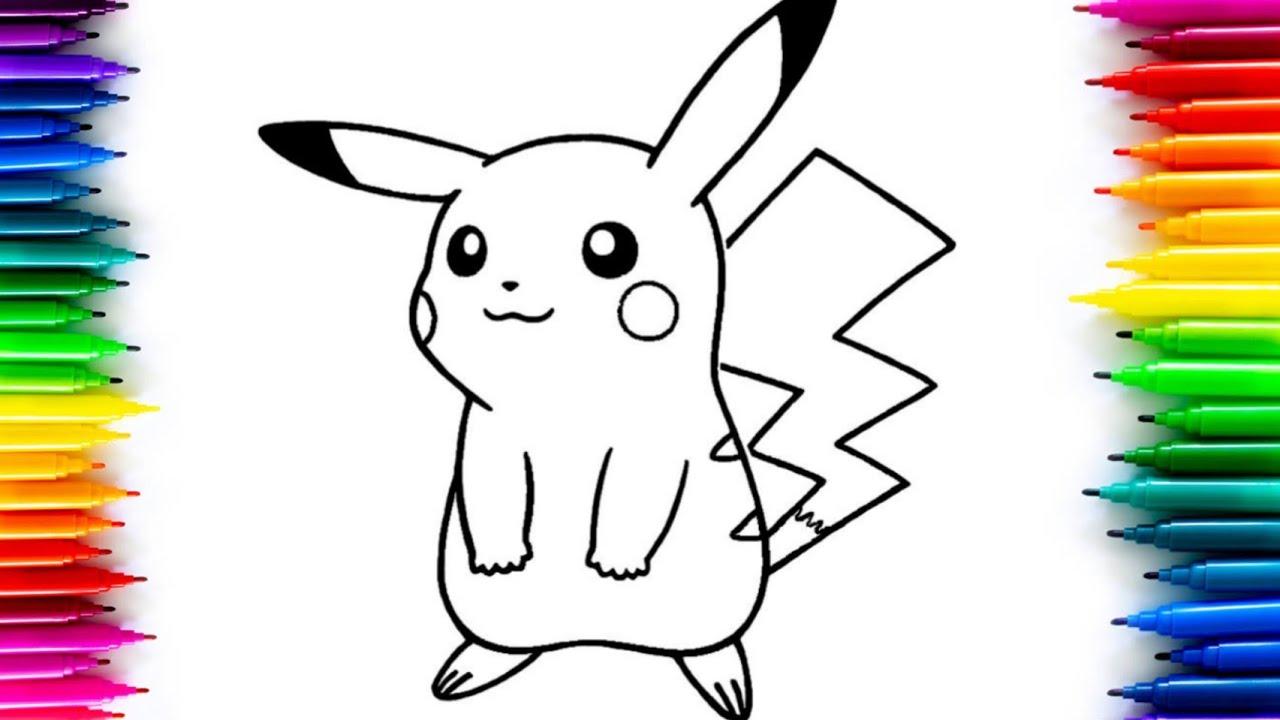 pickchu drawing - how to draw pickchu drawing - drawing and coloring ...