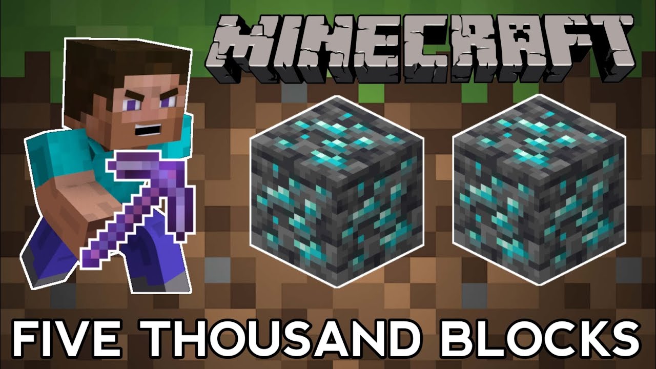 I Again Mined 5000 Blocks In A Straight Line ! - YouTube