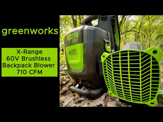 Greenworks X-Range 60v Brushless Backpack Blower 710 CFM, 48% OFF