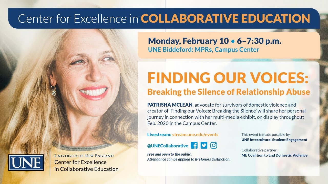 UNE CECE - Patrisha McLean: Finding Our Voices: Breaking the Silence of ...