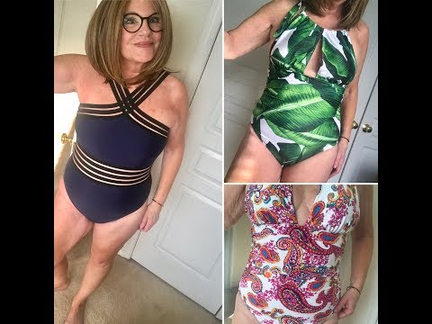 One--Piece Bathing Suits for the Mature Woman!
