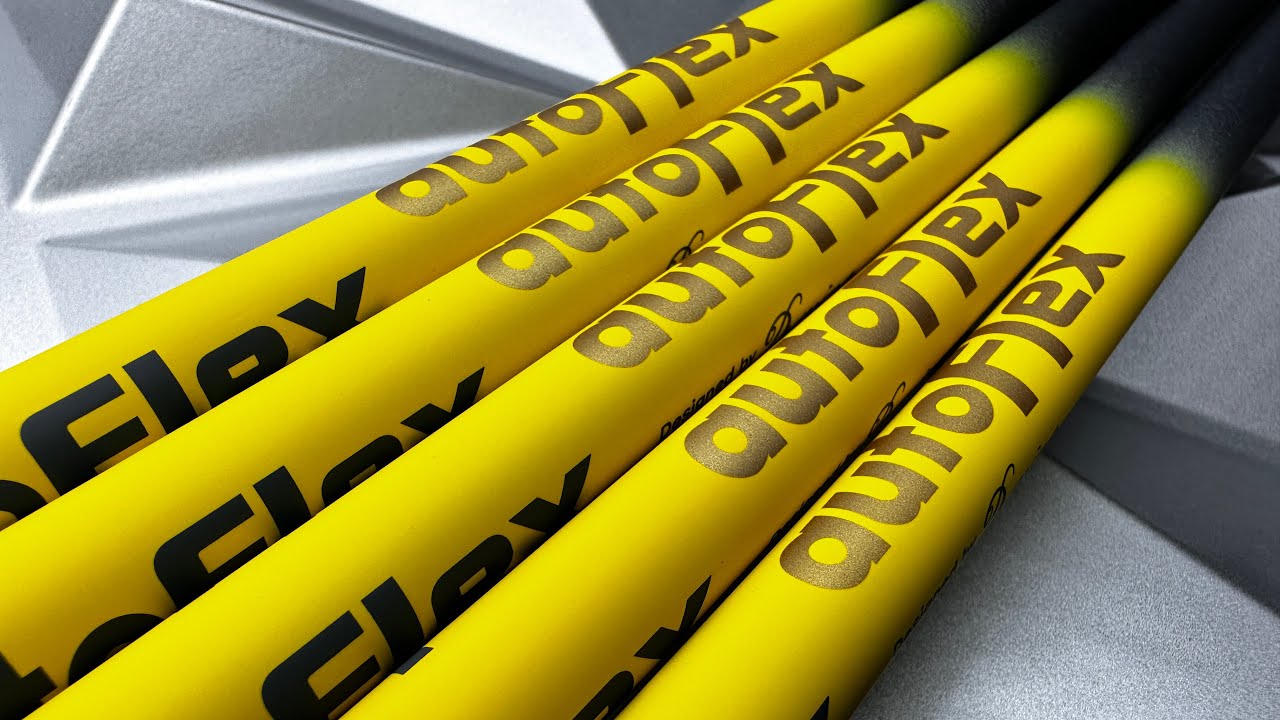 AutoFlex Golf Shaft Yellow - YouTube