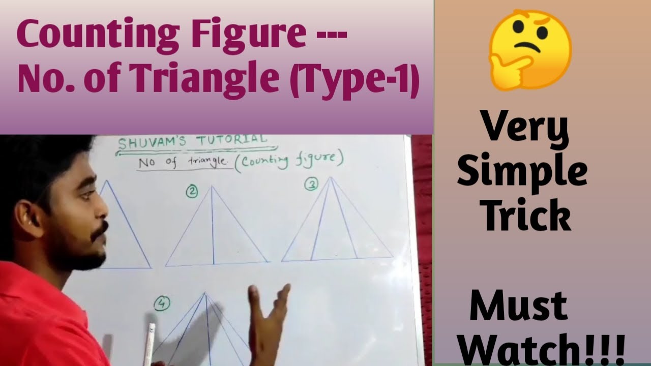 Easy Trick To Count The Total Number Of Triangle (Type-1) - YouTube