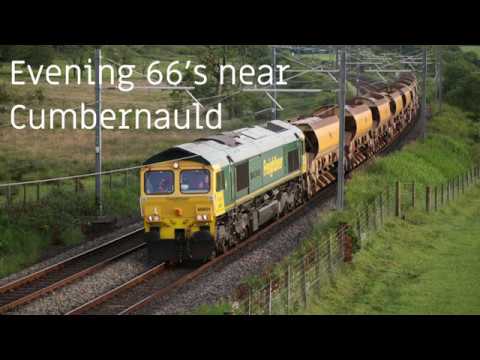 Evening Class 66's near Cumbernauld: 17/06/20 | 66041 66547 66601 66618 ...