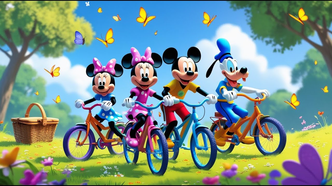 Mickey & Friends’ Big Bike Adventure 🚴‍♂️ | 3D Cartoon for Kids | Fun ...