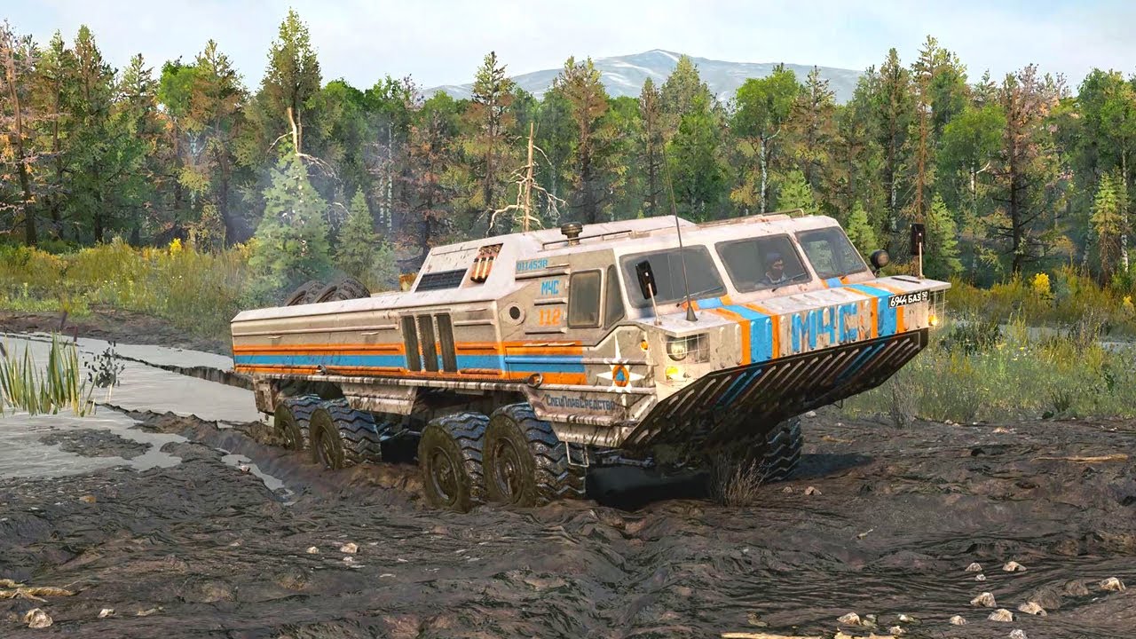 Snowrunner Gameplay | Military Truck Mods BAZ 6944 Restore Vehicle ...