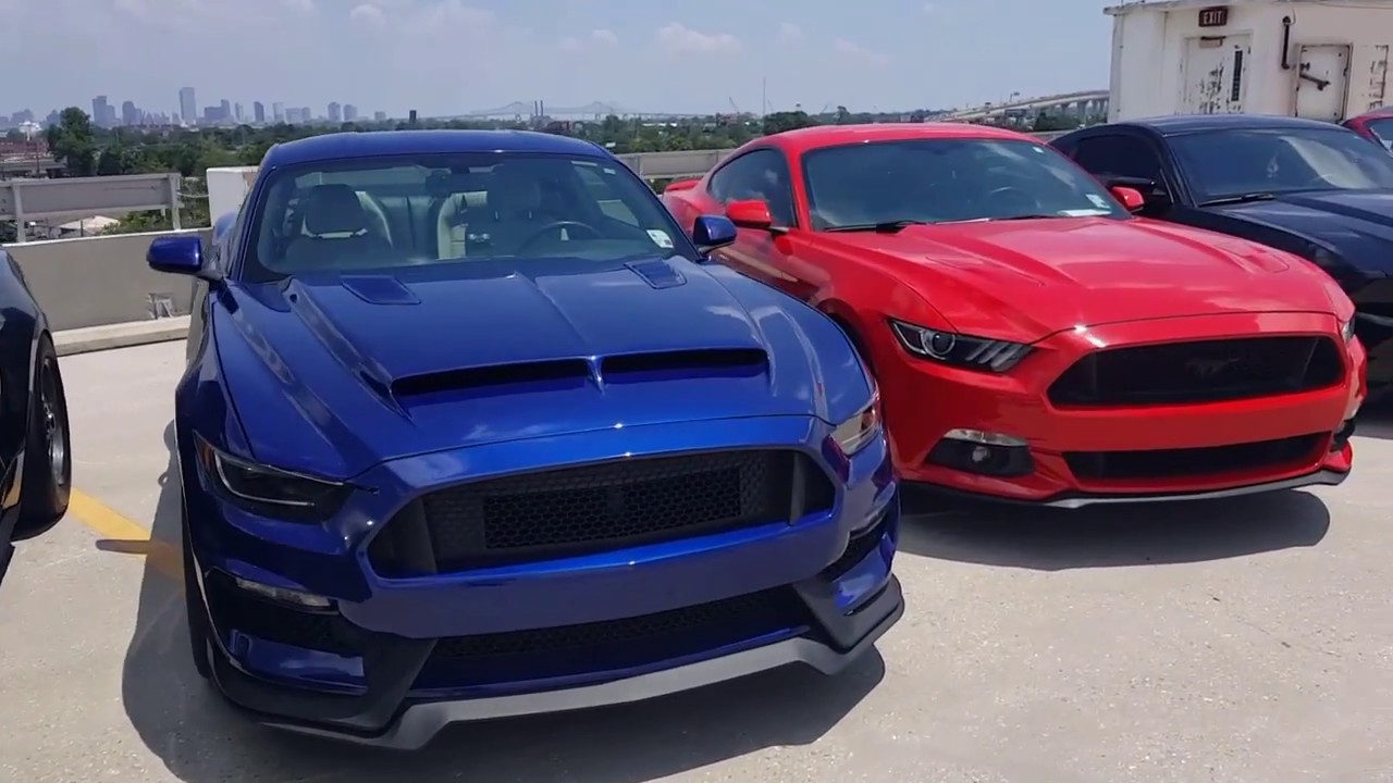 Mustang Mafia Donuts & burnout - YouTube