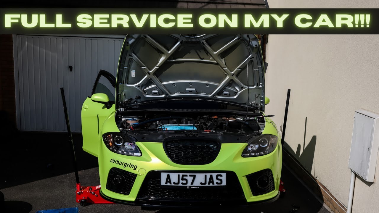 HOW TO DO A FULL SERVICE ON YOUR CAR!! *SEAT LEON FR* | JSMK - YouTube