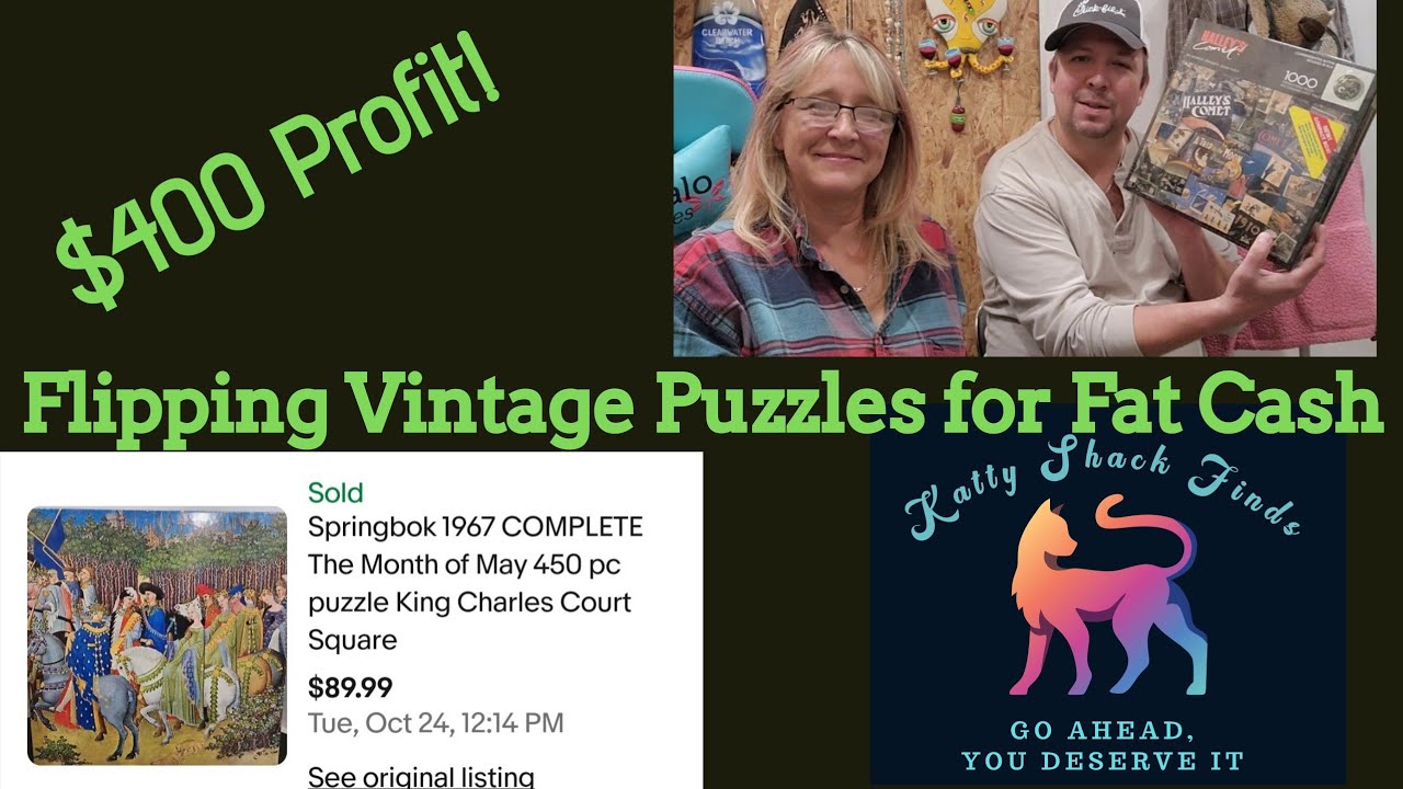 Vintage puzzles turned $25 into $400 from an online estate sale ...