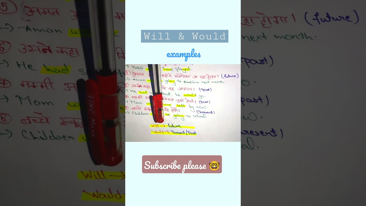 How and when to use Will and Would | will vs would - YouTube