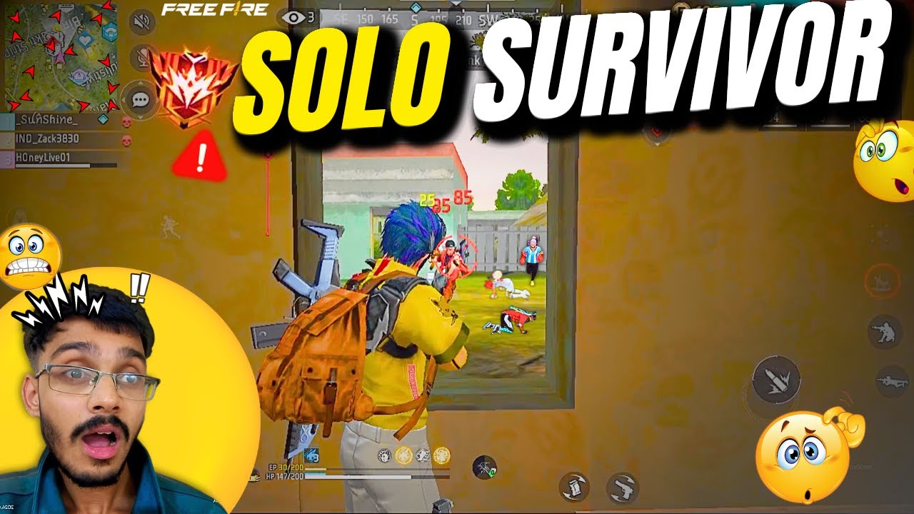 Surviving Solo In Hardest Lobby Till Last Zone 😮🔥 - Free Fire Gameplay ...