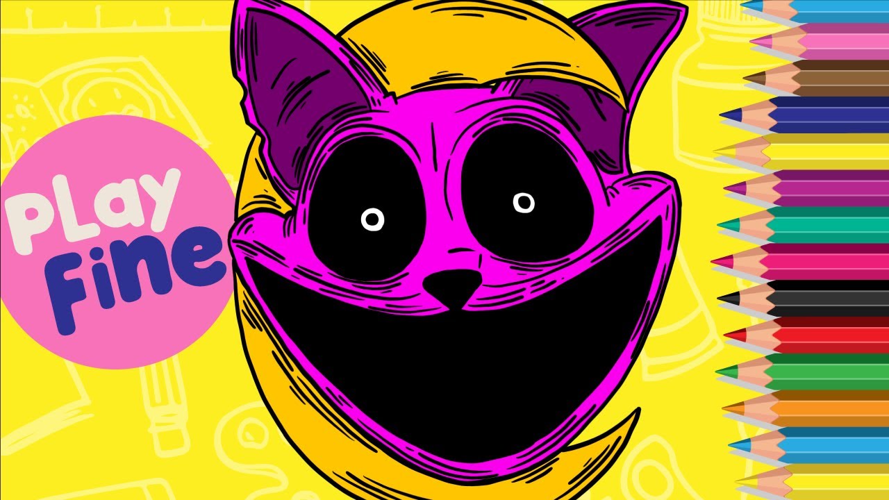 La verdadera cara de CatNap / dibujemos y pintemos poppy playtime ...