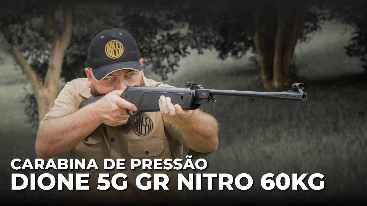 SUPER LANÇAMENTO: Carabina de pressão Dione 5G GR Nitro 60kg - YouTube
