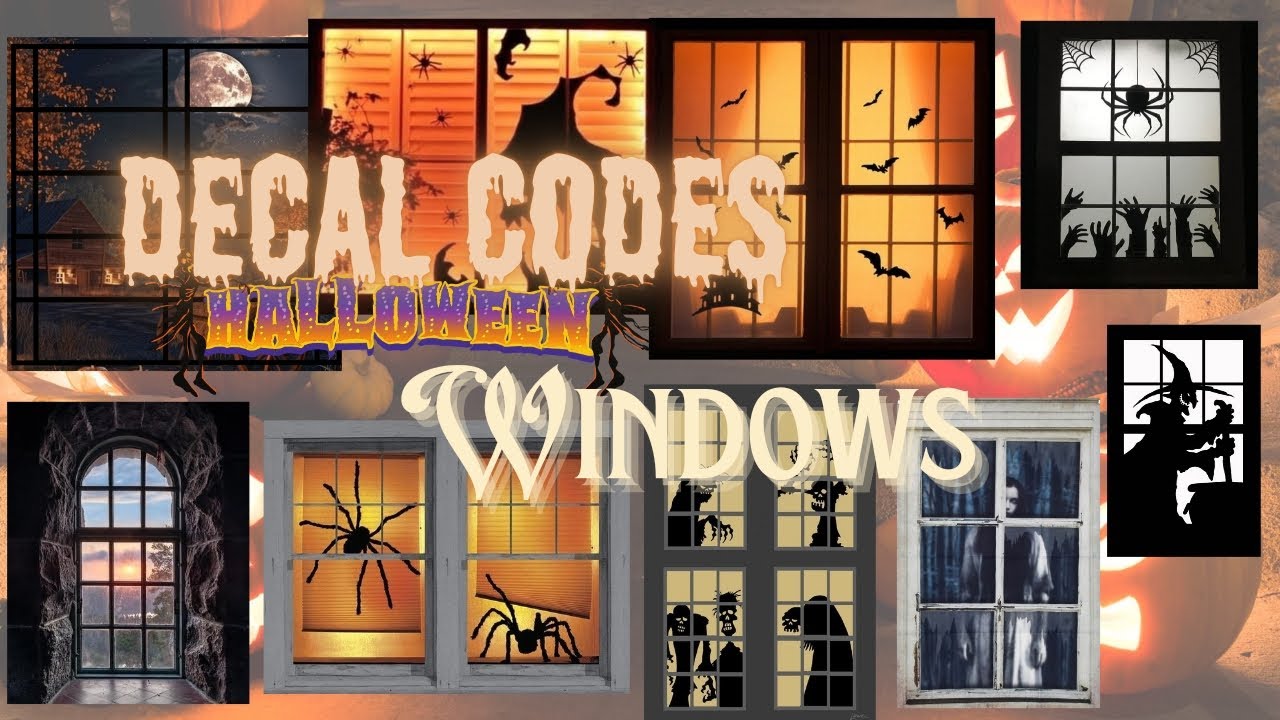 Halloween Window Decal Codes #roblox #workatapizzaplace #halloween ...