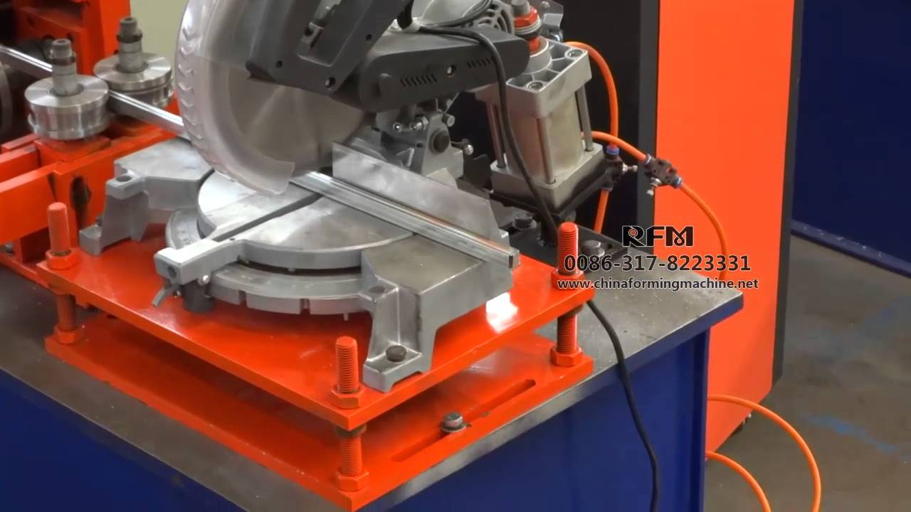 window screen slot roll forming machine - YouTube