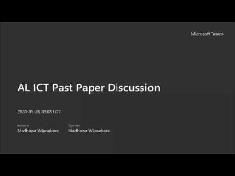 A/L ICT Past Paper Discussion - 2018/19 HTML CSS PHP - YouTube