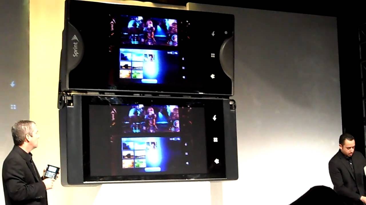 Hands on with Sprint's Kyocera dual screen Android phone - YouTube