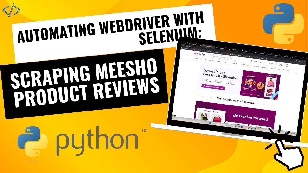 Automating WebDriver with Selenium: Scraping Meesho Product Reviews ...