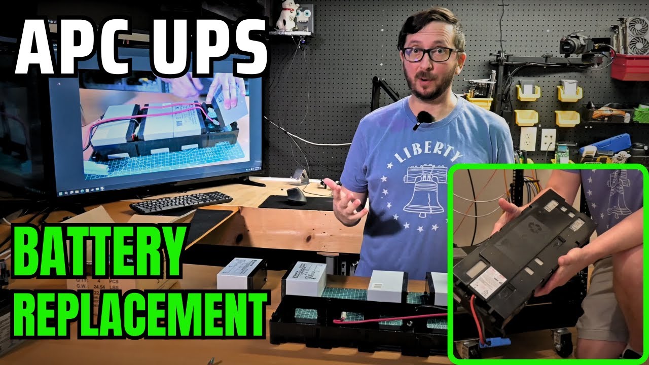 How to Replace APC UPS Batteries RBC - YouTube