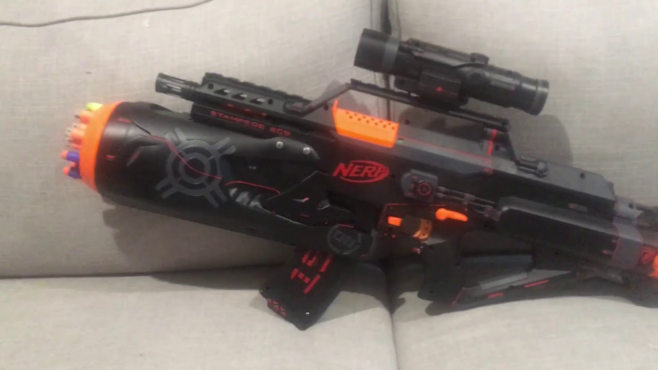Nerf stampede swarmfire integration - YouTube