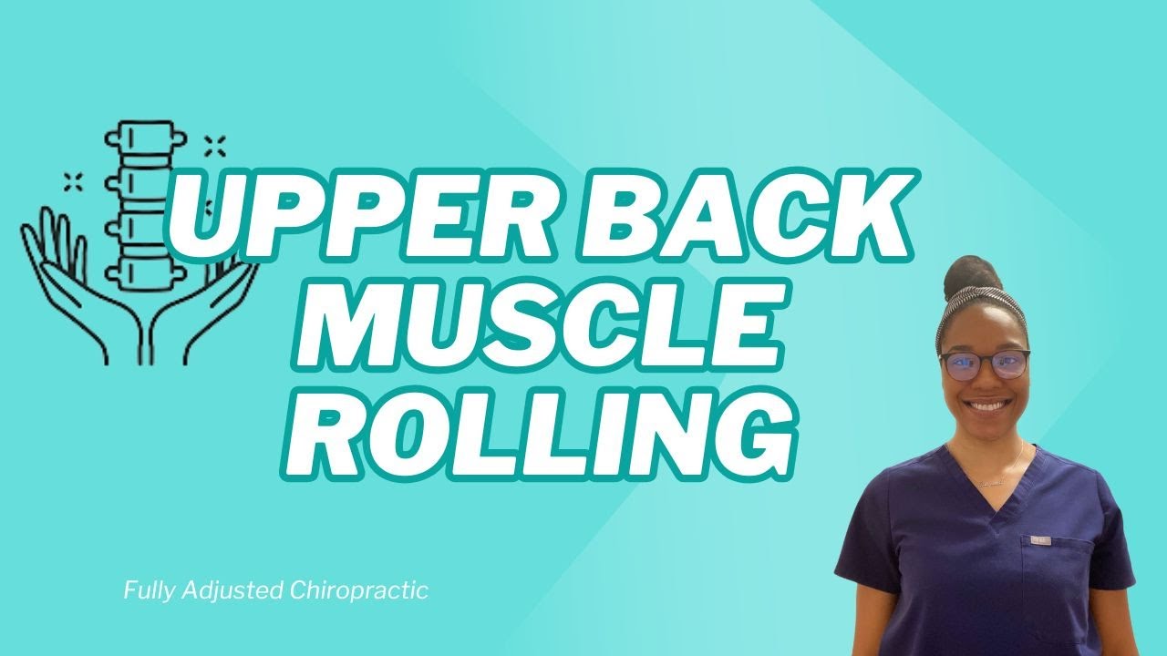 Rolling out tight mid and upper back muscles with Dr. Burgandi Collins ...