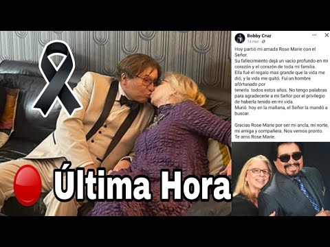 🔴 Última Hora: Muere esposa de Bobby Cruz, murió Rose Marie esposa de ...