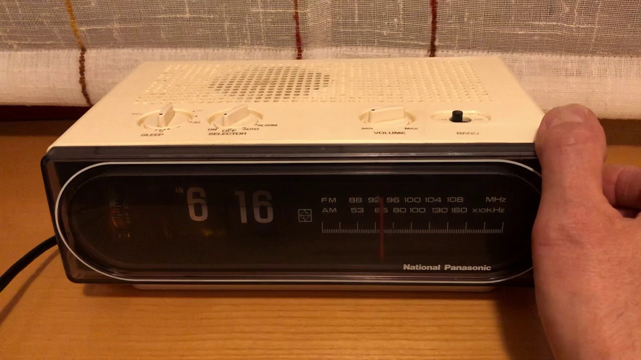 Radió Reloj, estilo Flip Flop Nacional Panasonic RC-6010B. Funcionando ...