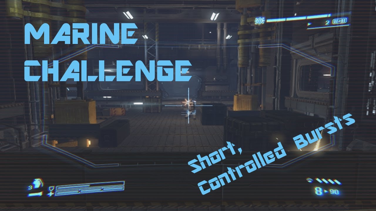 MARINE CHALLENGE: Short, Controlled Bursts (Aliens CM) - YouTube
