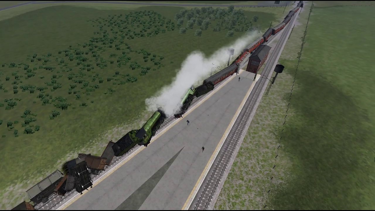 How to annihilate a V2 With An A3 (Train Simulator 2017) - YouTube