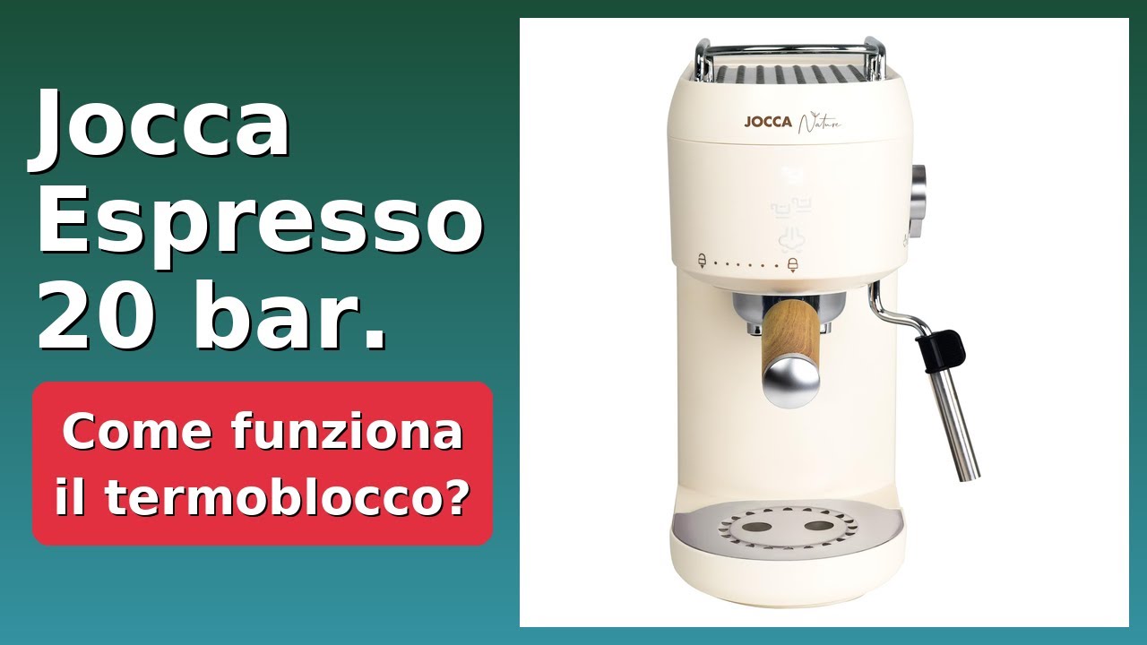 RECENSIONE (2025) : Jocca Espresso 20 bar. DETTAGLI ESSENZIALI - YouTube