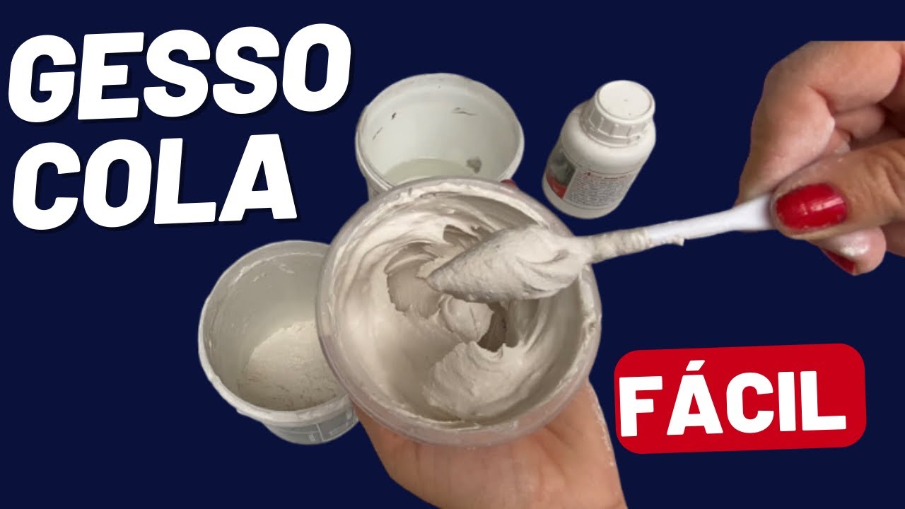 Como Fazer Gesso Cola - YouTube