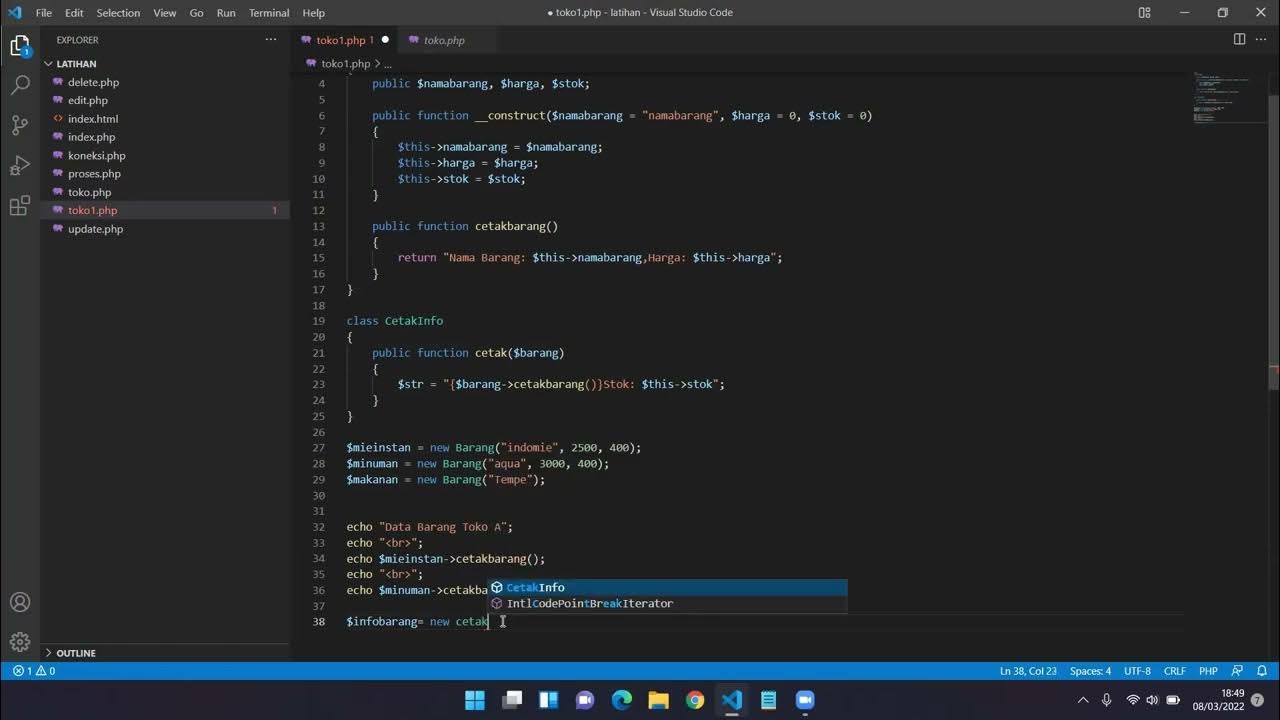 OOP PHP 5 Object Type SiberMu - YouTube