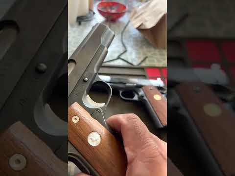 Colt government model. MKIV series 70, Service Model ACE, Colt Custom bright stainless.
