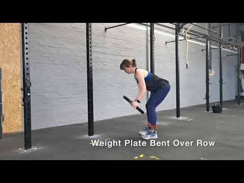 Weight Plate Bent Over Row - YouTube