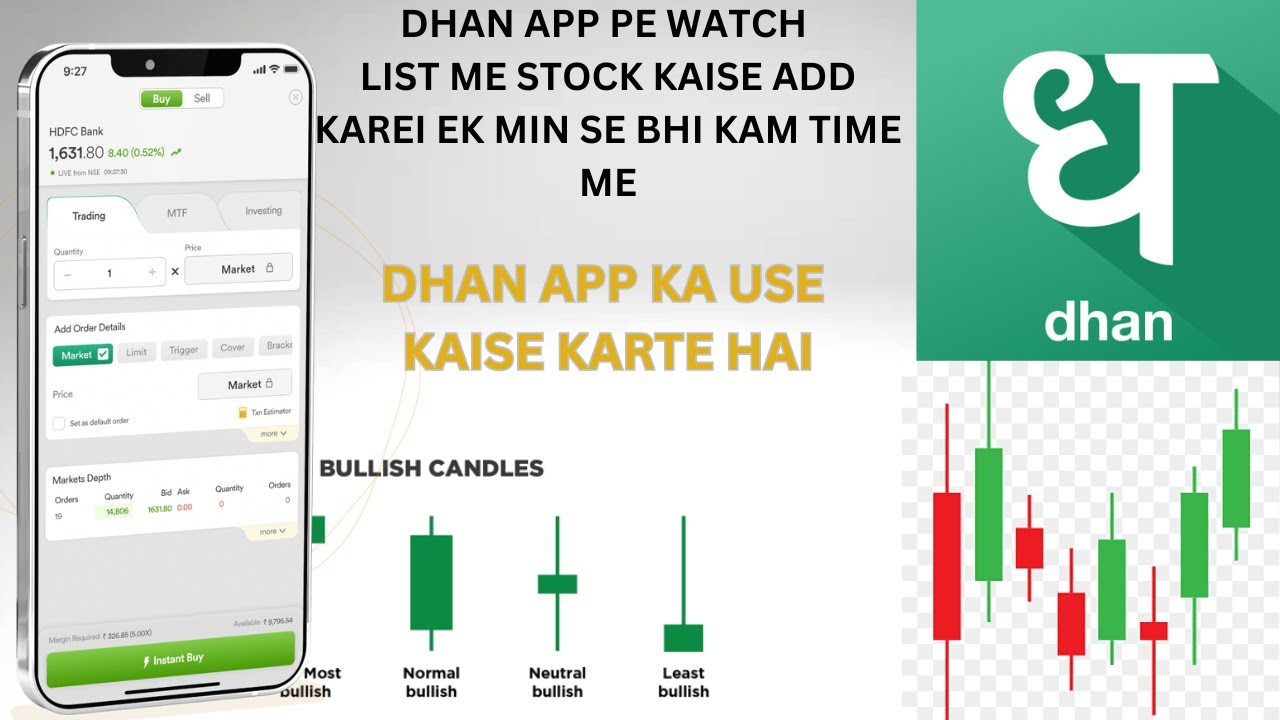 Dhanh App Me Watchlist Me Stock Kese Add Kare - YouTube