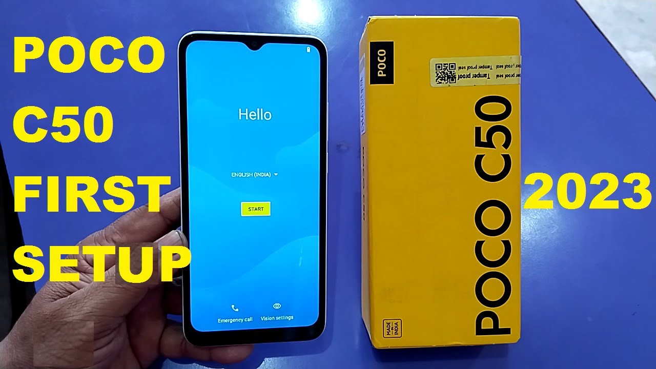 Poco C50 First Start up setting & Poco C50 New Phone Setup ! 2023 - YouTube