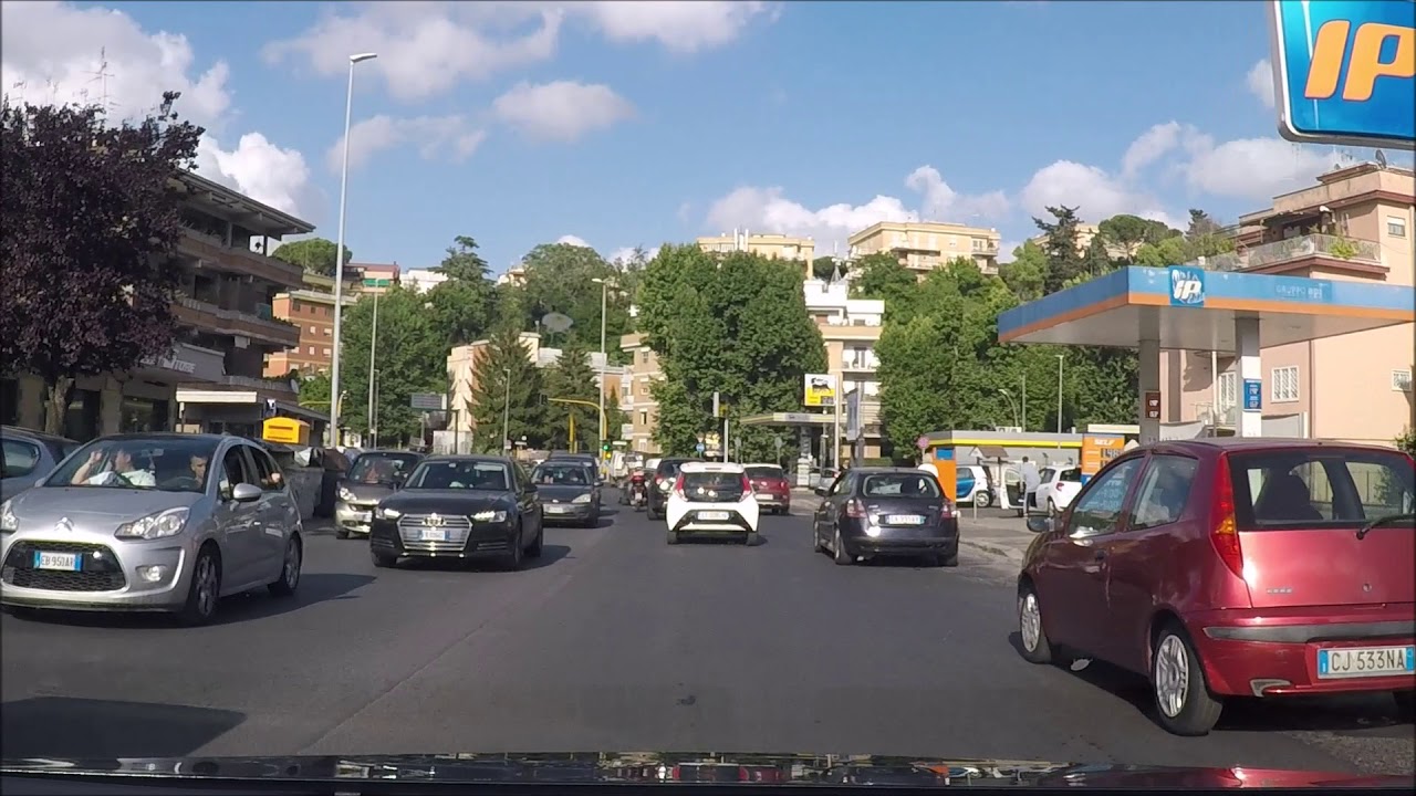 [Cam on board] Roma: Via Portuense dal Grande Raccordo Anulare a ...