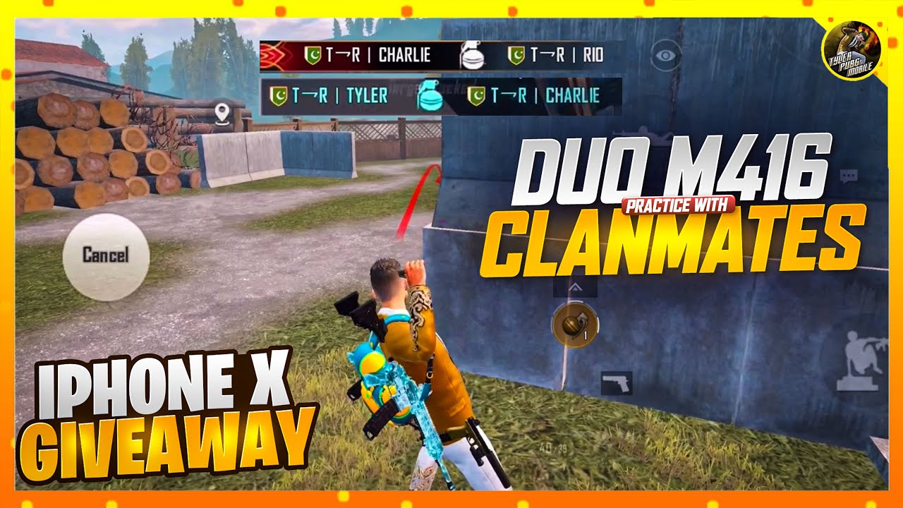FREINDLY ROOM PRACTICE | IPHONE X GIVEAWAY | TYLER PUBG MOBILE - YouTube