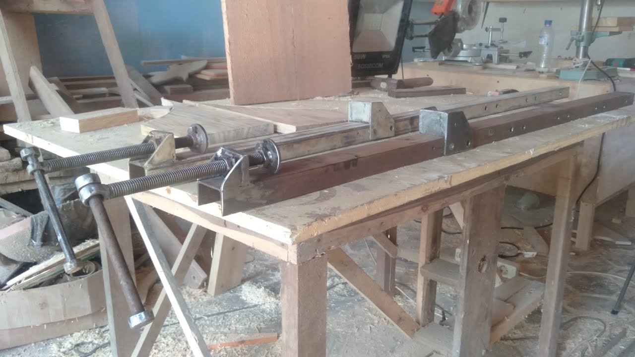 pres kayu(bar clamp) - YouTube