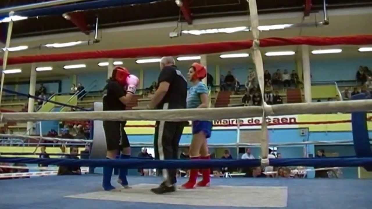 Combats kick-boxing stéphanie Caen (CSKB50) - YouTube