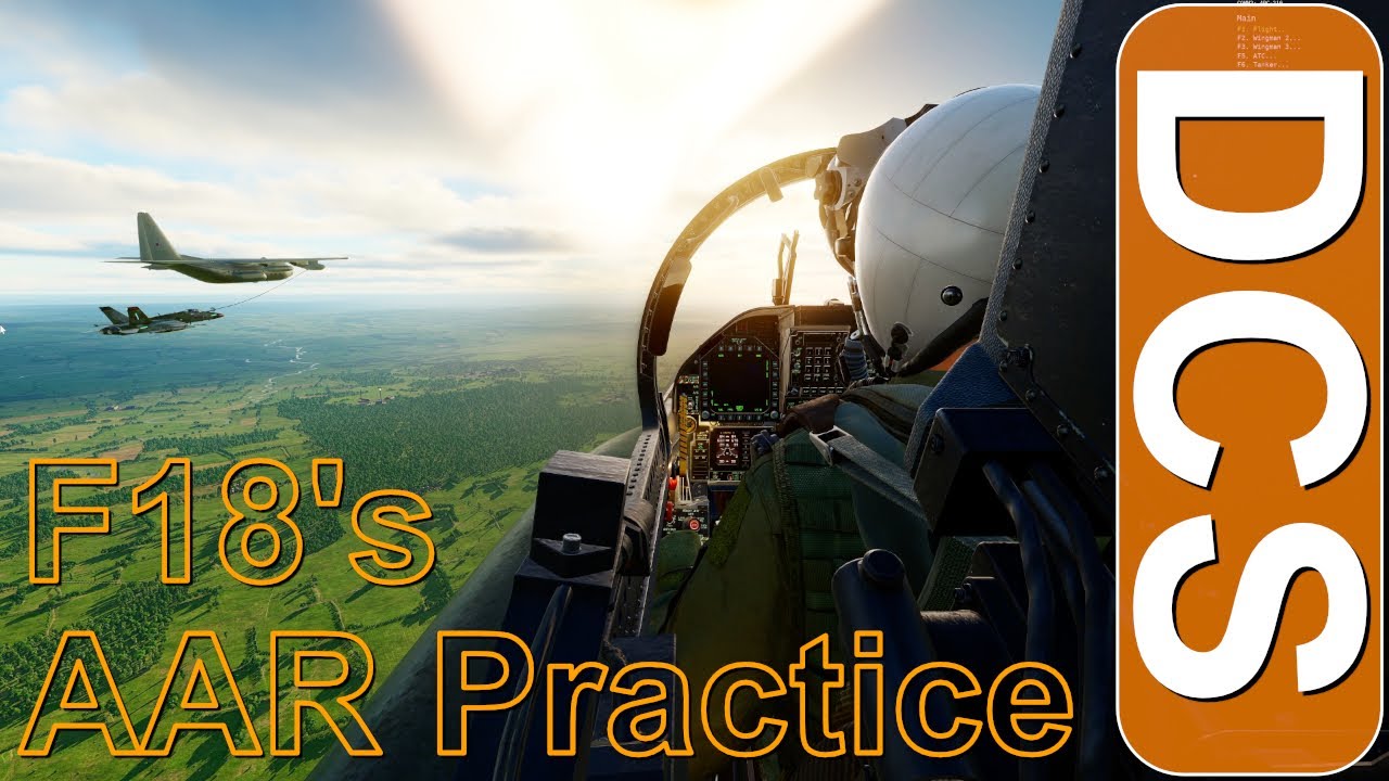 F-18's Practice AAR | DCS | #dcsworld #flightsimulator - YouTube