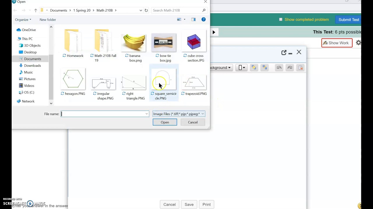 Upload work for exam - YouTube