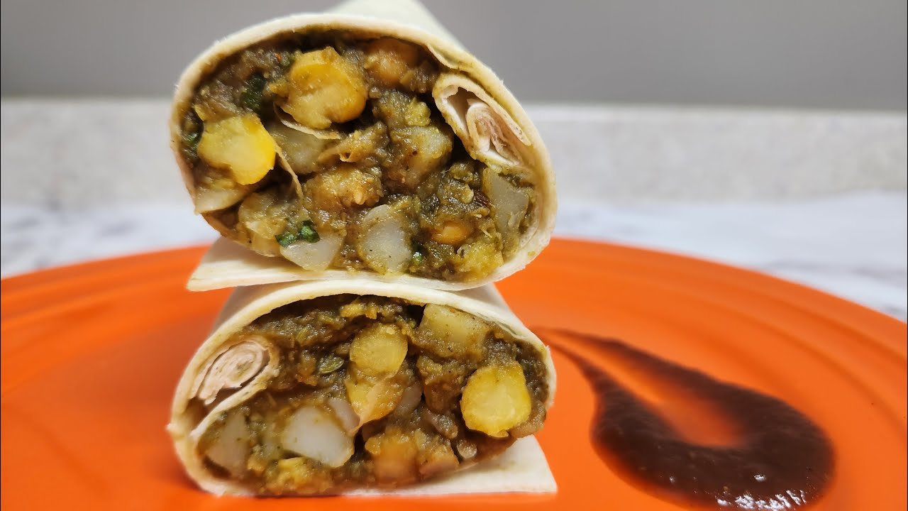 Chickpea Potato Wrap Recipe | Quick Meal Idea | By Flamboyant Flavors ...