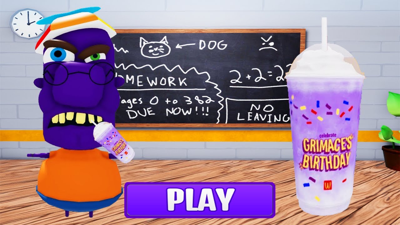 Team School Escape - GRIMACE MR. SPRINKLES - Walkthrough Full Gameplay #obby #roblox - YouTube