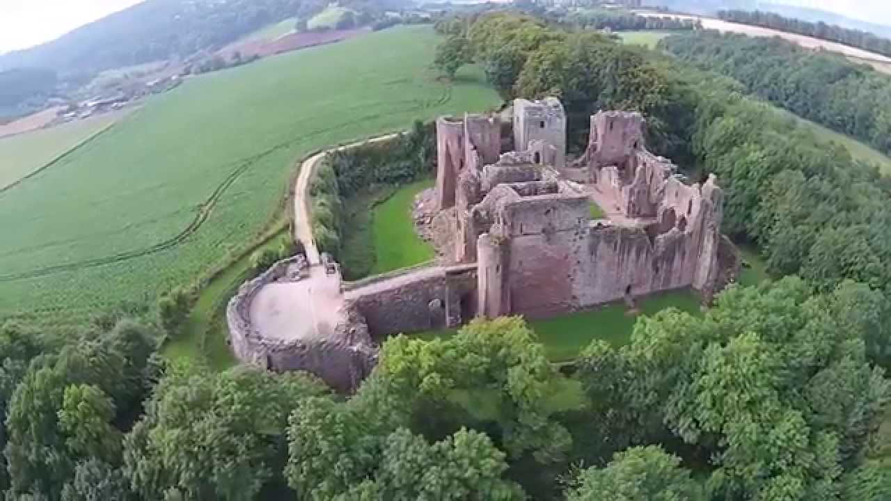 Goodrich Castle - A View from a Drone - YouTube